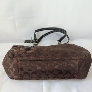 Coach | Bags | Coach Signature Jacquard Canvas Purse Bag F5146 | Poshmark